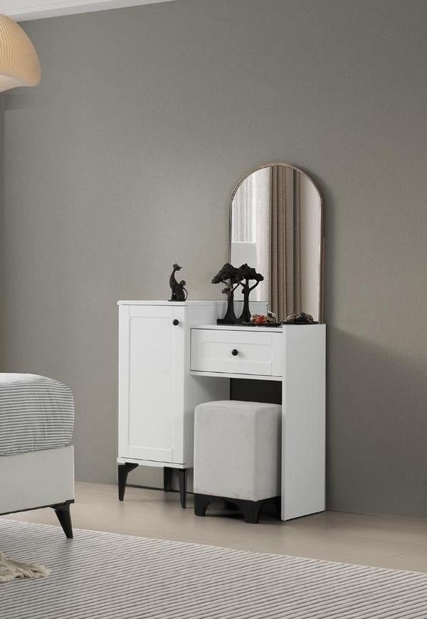 Ares Şifonyer-Makyaj Masası- %100 MDF-Aytaşı-Puf Hediyeli - idefix