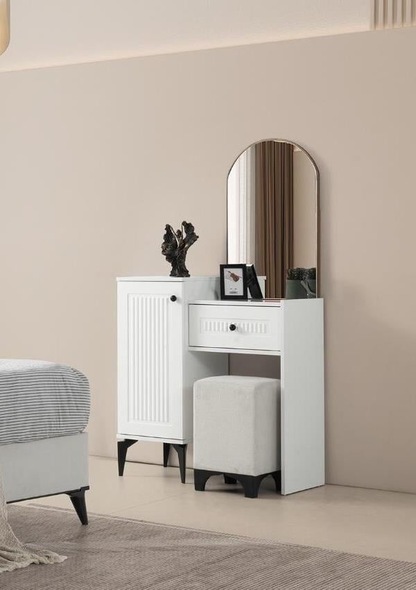 Hera Şifonyer-Makyaj Masası- %100 MDF-Aytaşı-Puf Hediyeli - idefix