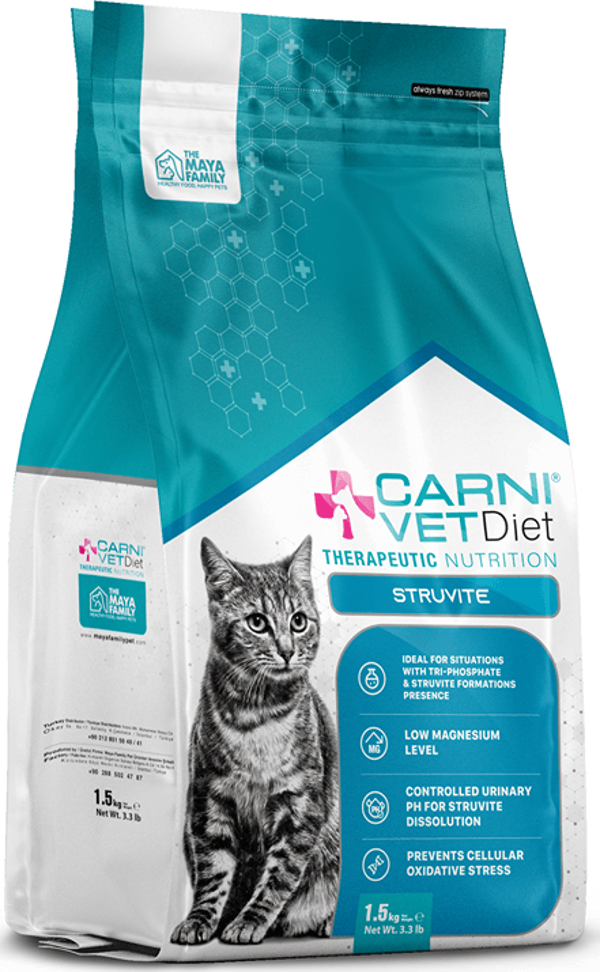 CARNI VET DIET STRUVITE YETİŞKİN KURU KEDİ MAMASI 1,5 KG