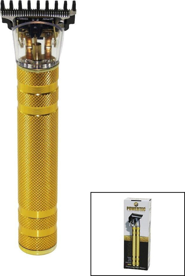 GOLD METAL GÖVDE SAÇ SAKAL ENSE ÇİZİM TRAŞ MAKİNESİ T BIÇAK USB ŞARJLI ...
