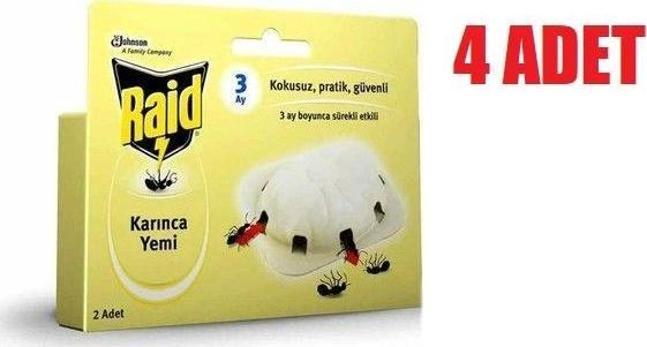 RAİD KARINCA YEMİ TEKLİ PAKET X 4 ADET - idefix