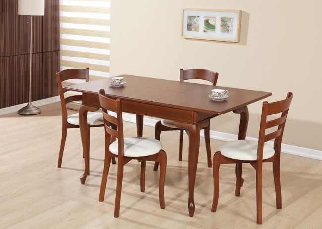 Masa 13732 Aslan ayak Model Tk Kayın Merdiven sandalye Parlak ceviz ...