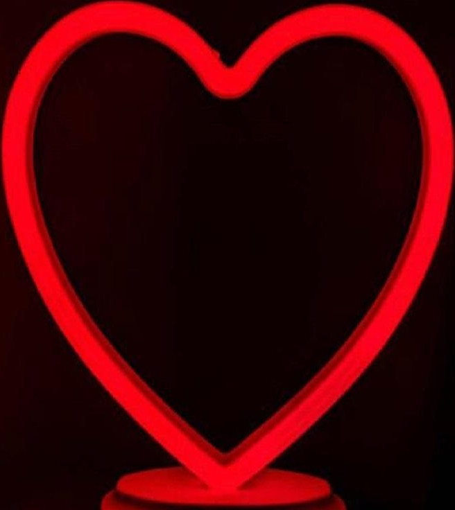 KIRMIZI KALPLİ LED IŞIK YILBAŞI IŞIKLARI DECOR HEART RED LED LİGHT ...