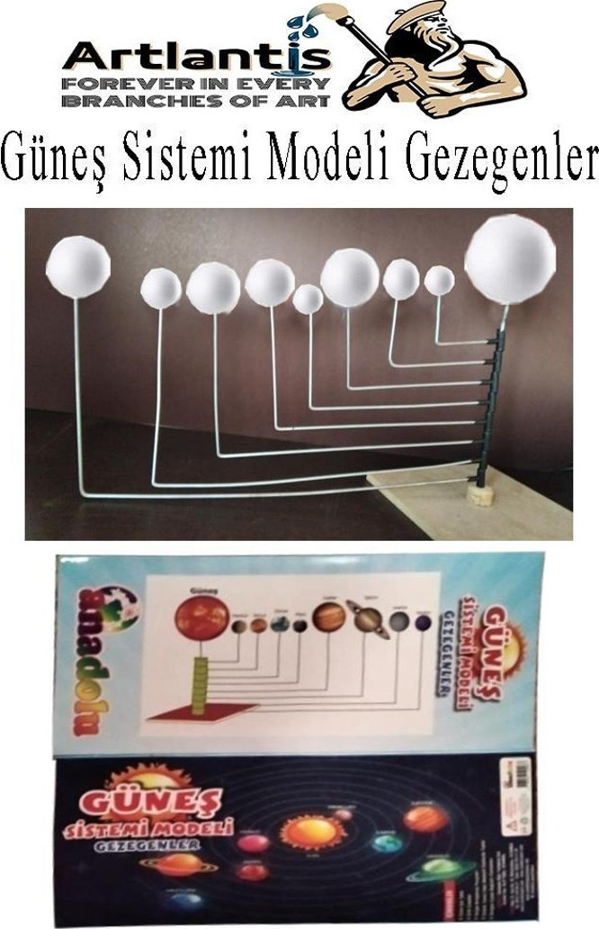 Güneş Sistemi Modeli 1 Paket Gezegenler Sistemi Strafor Köpük Top Maket ...