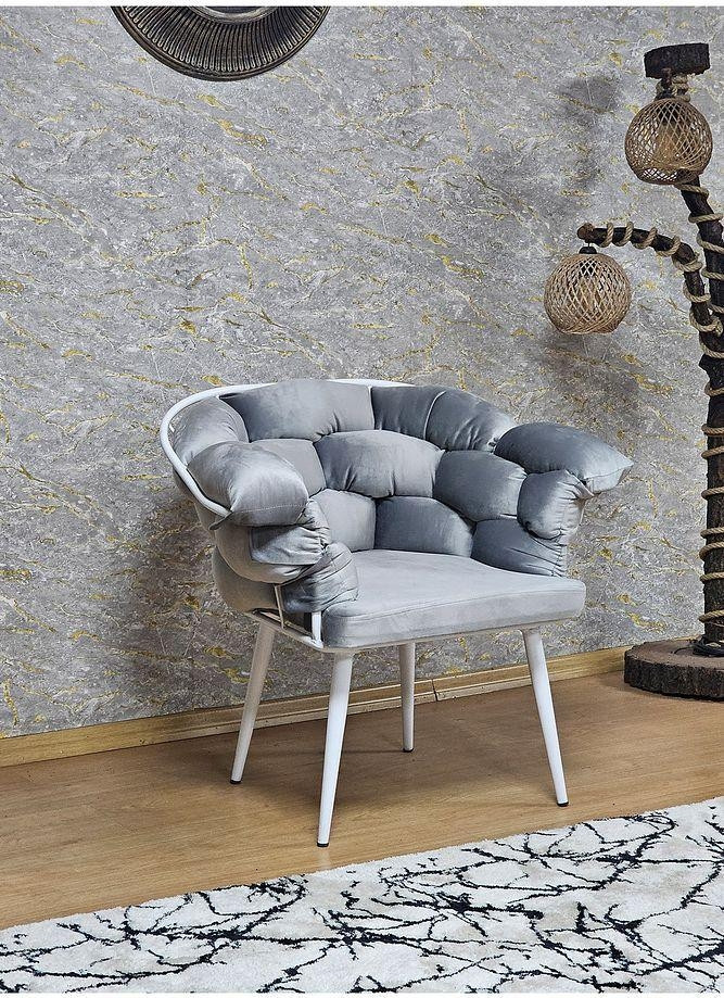 Tekli Beyaz Boyalı - Gri Döşeme | Balon Çay Seti | Balkon Koltuk ...