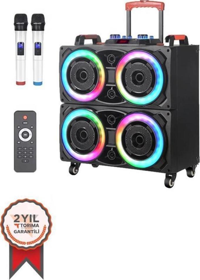 Torima NDR-8888 Taşınabilir RGB Led Bluetooth Hoparlör Siyah - idefix