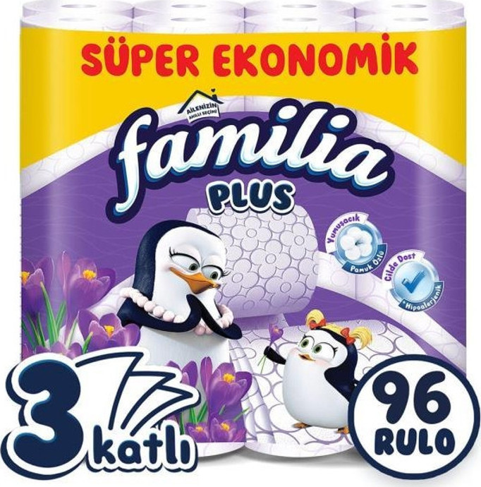 Familia Plus Parfümlü Tuvalet Kağıdı 32x3 Paket 96 Rulo - idefix