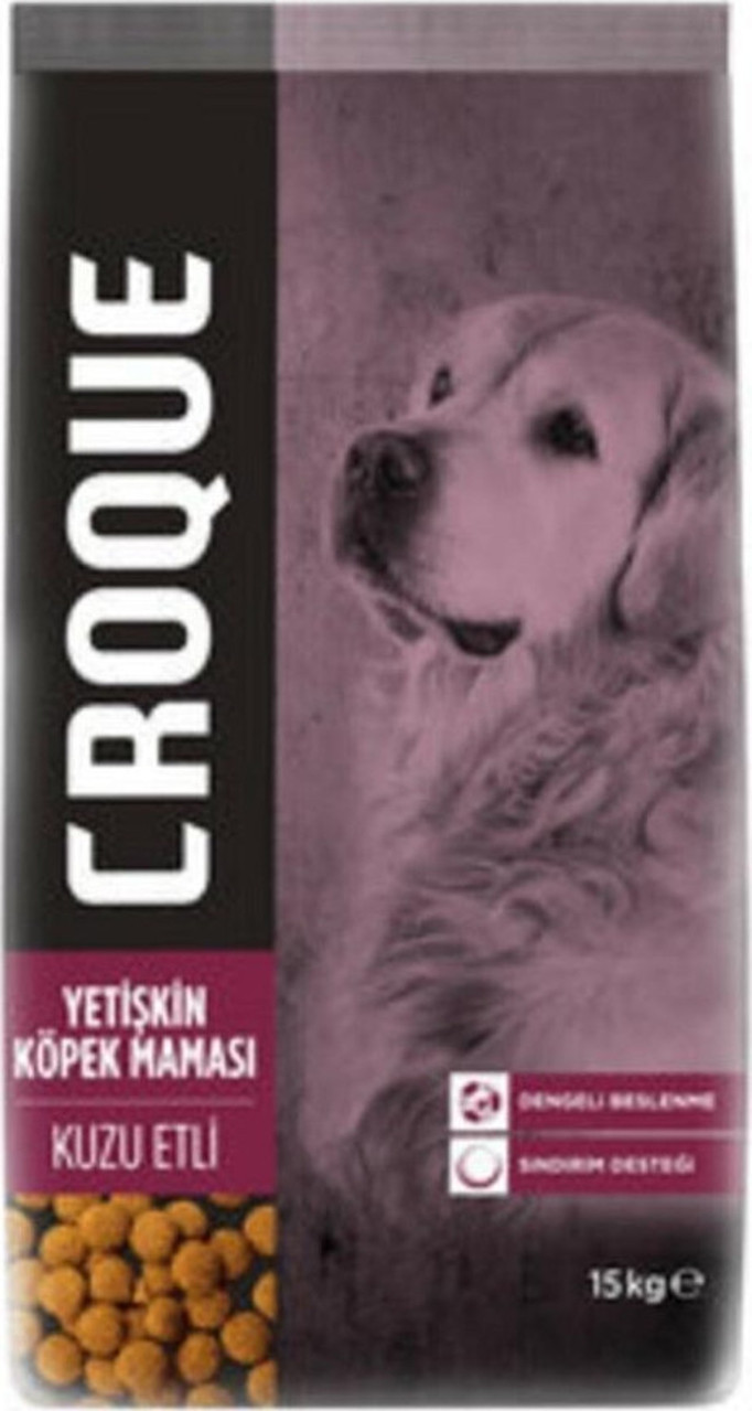 Croque Kuzu Etli Yetiskin Köpek Mamasi 15 KG - idefix