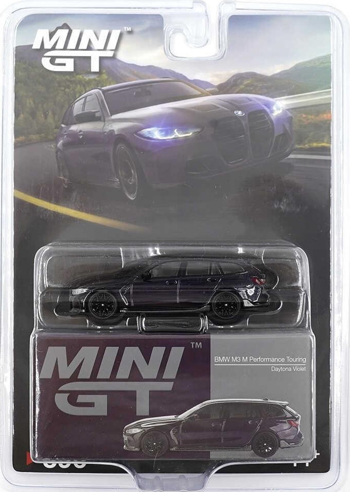 MINI GT BMW M3 M Performance Touring Daytona Violet 1:64 Model Araba ...