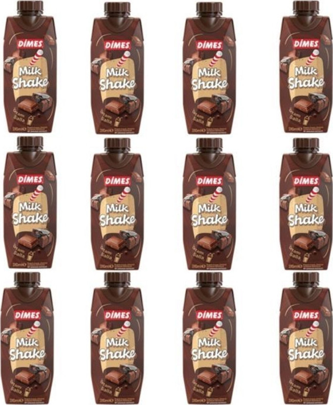 Dimes Milkshake Brownie 310 ml - 12 Adet - idefix