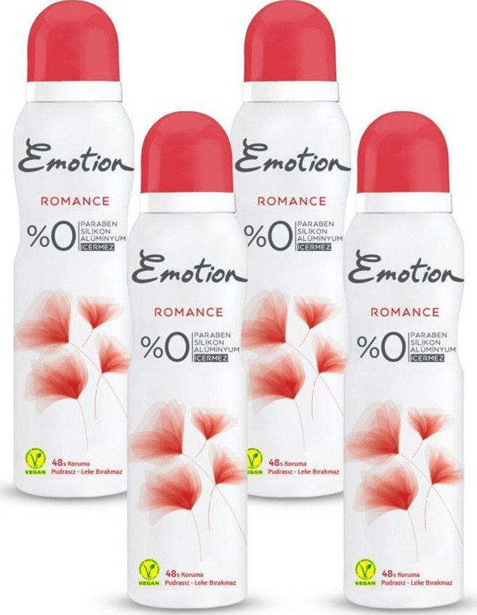 Emotion Romance Kadın Deodorant 150ml X 4 Adet - idefix