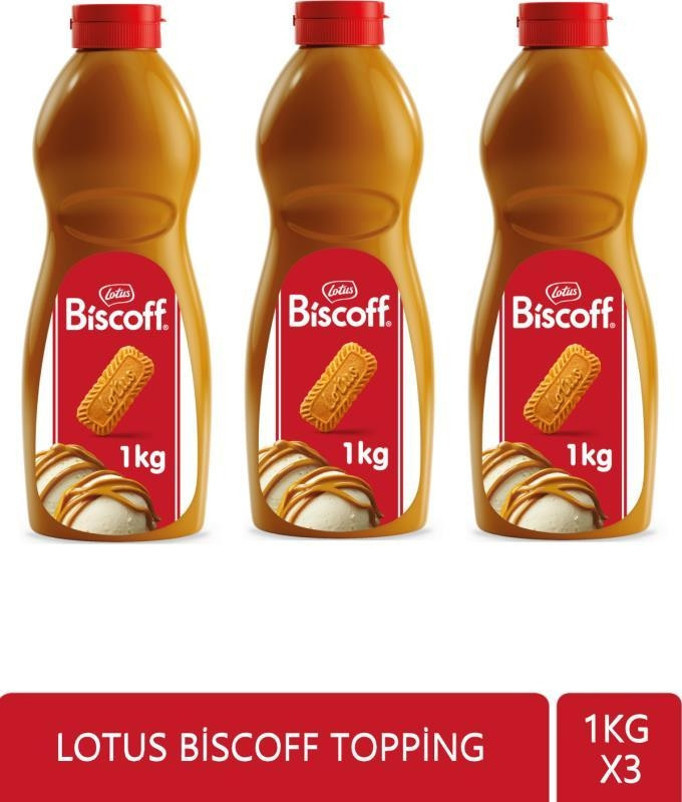 Lotus Biscoff Topping 1 KG X 3