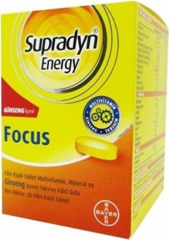 Supradyn Energy Focus Multivitamin 30 Tablet - idefix