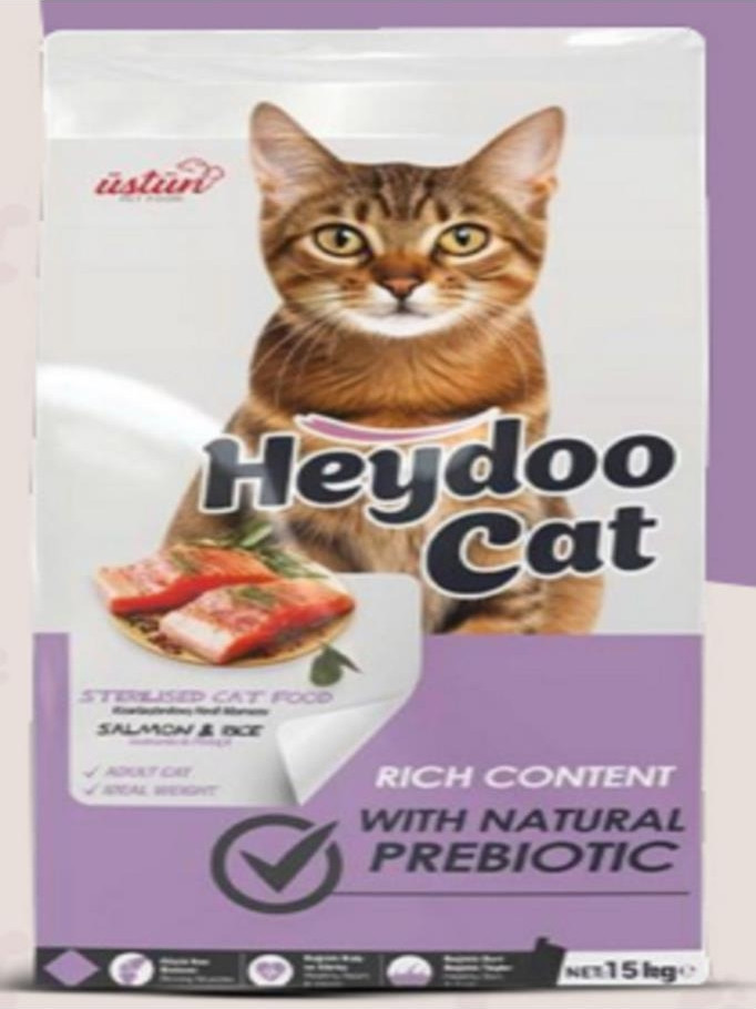Heydoo Somonlu Kısırlaştırılmış Kedi Maması 15kg - idefix