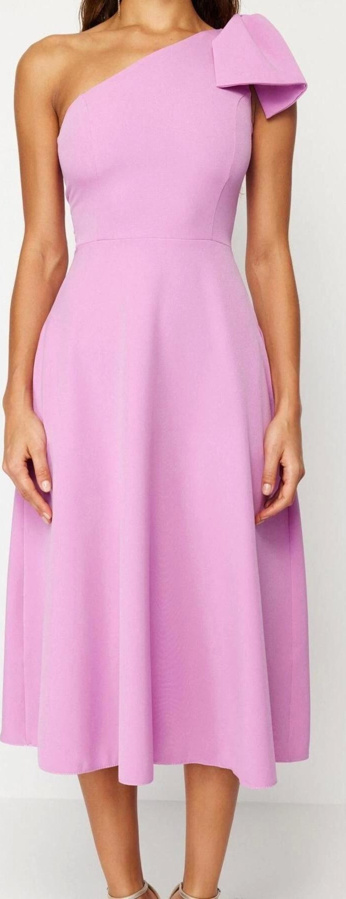 Moda Fit Düğün Nikah Finike Dokuma Asimetrik Yaka Kolsuz Kol Skater ...