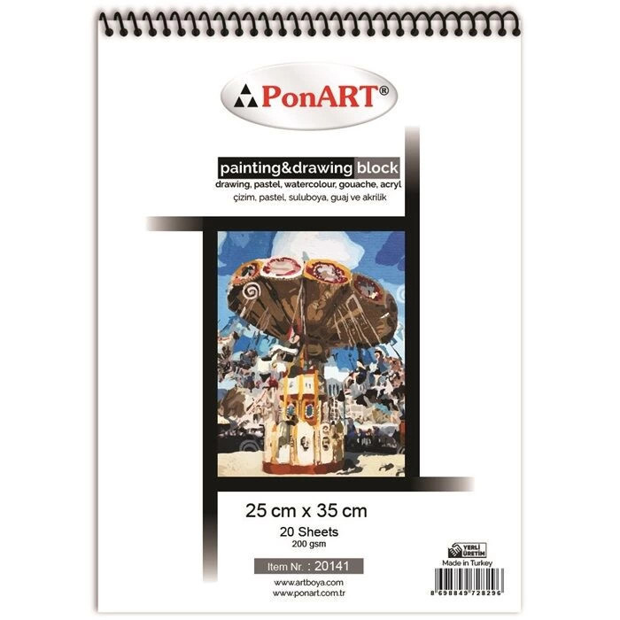 Supertrend Drawing & Painting Resim Defteri 25x35 200 Gr. 20 Yp. (PHM ...