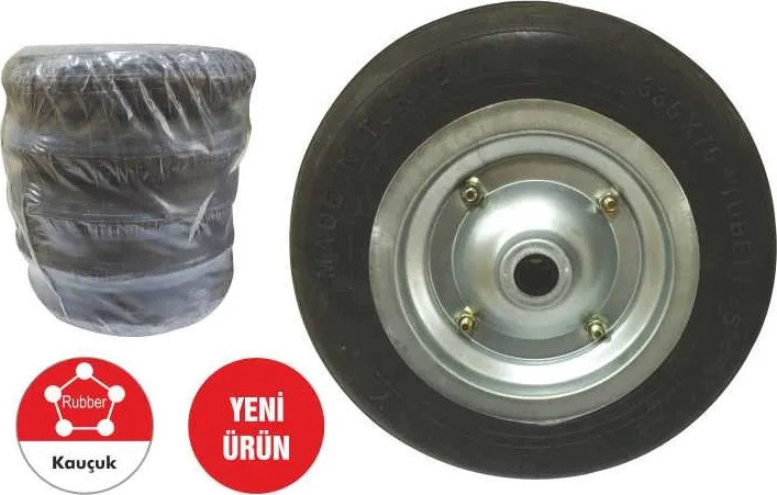 Tkr 001 El Arabası Tekeri Dolgu Teker Burçlu - idefix