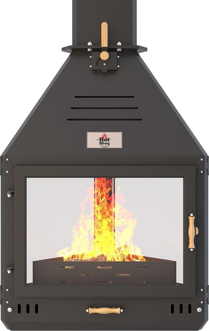 Hot Triangle V3 Asma Şömine Seramik Camlı - idefix