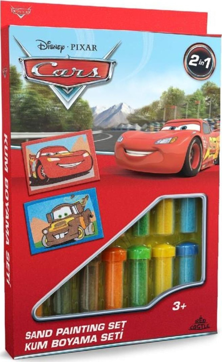 Eğitici ve Eğlenceli Kum Boyama Seti Disney Cars Mcqueen & Mater DS-05 ...