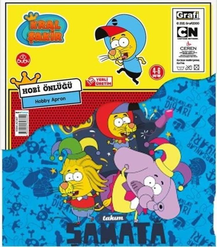 Bubu Kral Şakir Boyama Önlüğü 6-8 Yaş - idefix