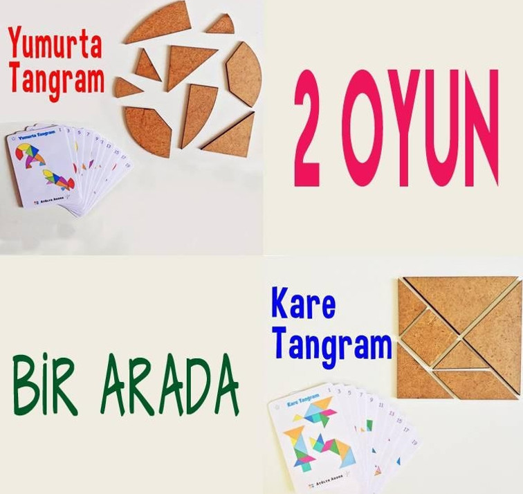 Atölye Adana Kare Tangram Ve Yumurta Tangram Akıl Zeka Mantık Matematik ...