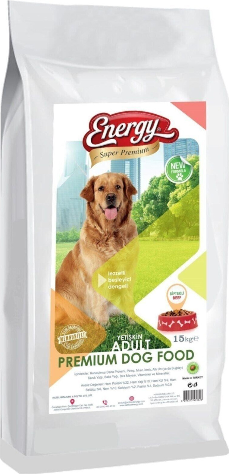 Energy Pet Food Dog Food ® Yetişkin Köpek Maması Biftekli – 15 Kg - idefix