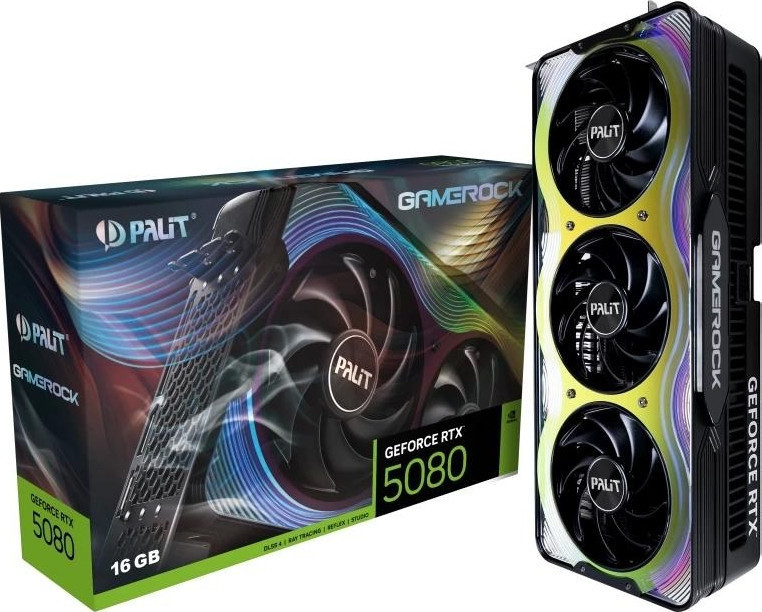 Palit GeForce RTX 5080 GameRock 16GB DLSS 4 256 Bit GDDR7 Ekran Kartı ...