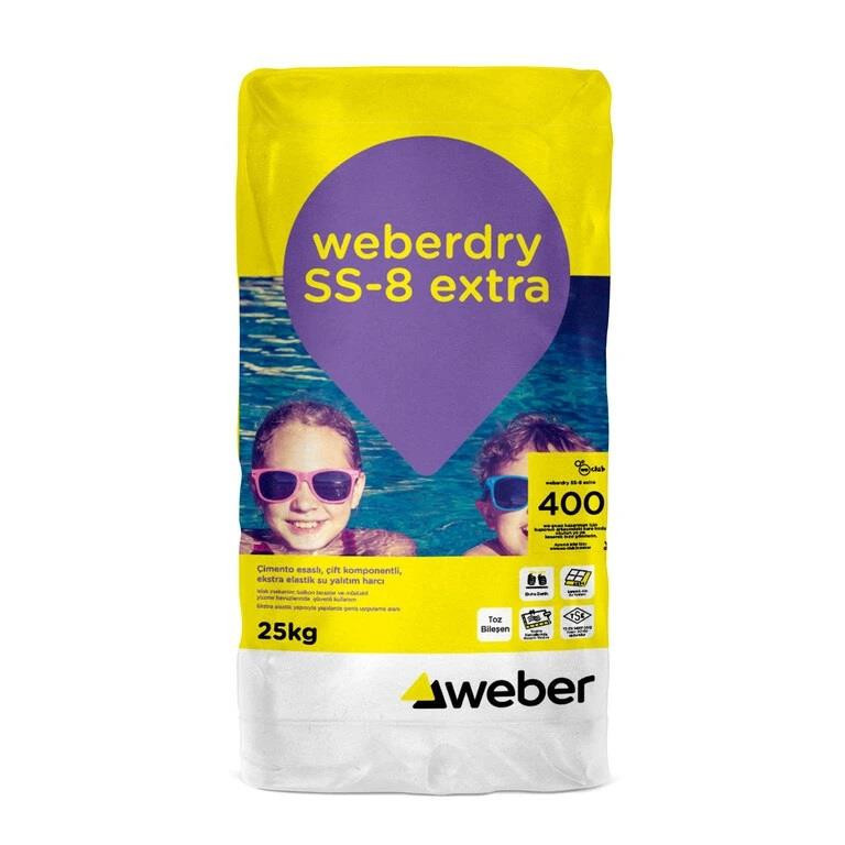 Weber Dry SS-8 Extra Süper Elastik Su Yalıtımı 25+10 Kg - idefix