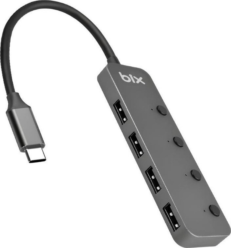 Bix BX20HB Type-C to 4 Port USB 3.2 Hub Çoklayıcı - idefix