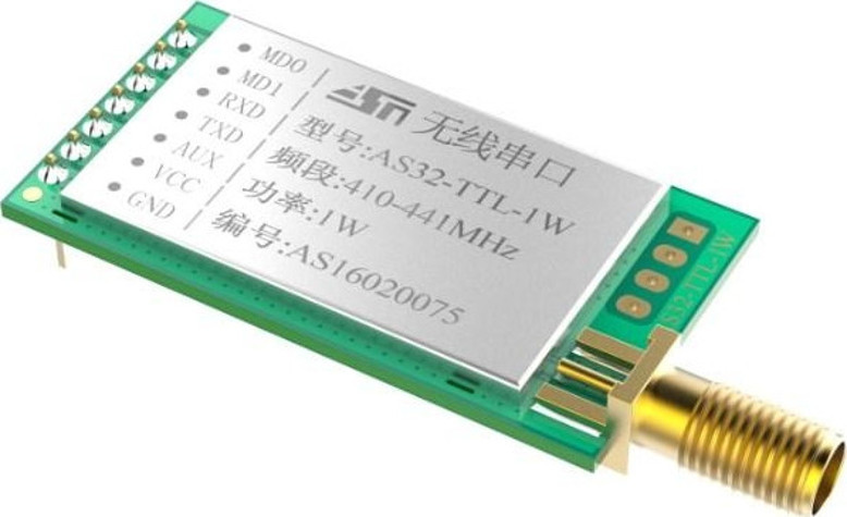Yns AS32-TTL-1W 433mhz 1W 30dBm 8000m LoRa Sx1278 ASHINING AS32-TTL-1W kablosuz RF verici alıcı ...