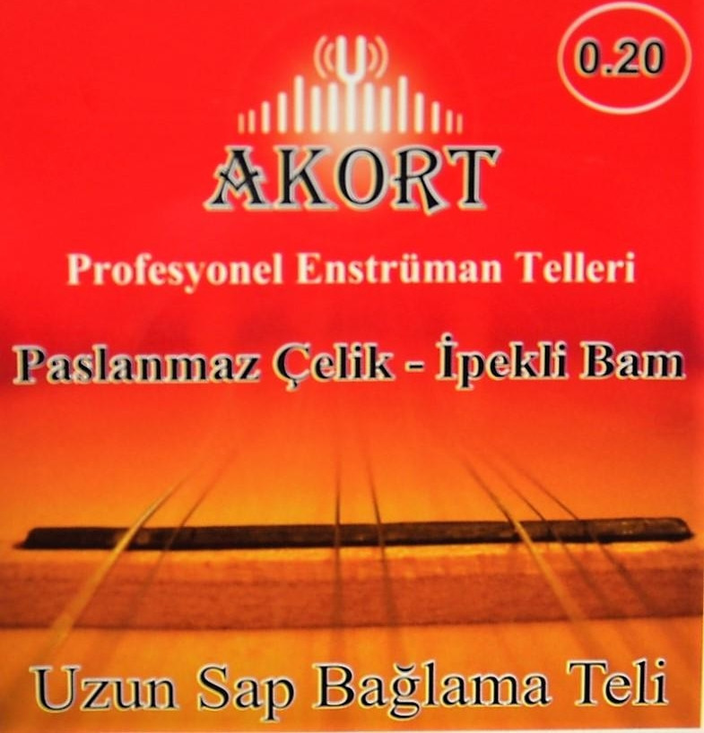 AKORT 0.20 UZUN SAP BAĞLAMA TELİ - SAZ TELİ PASLANMAZ - idefix