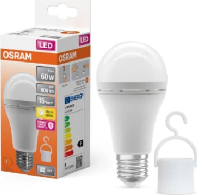 ŞARJLI LEDLAMBA 8W SARI IŞIK - idefix