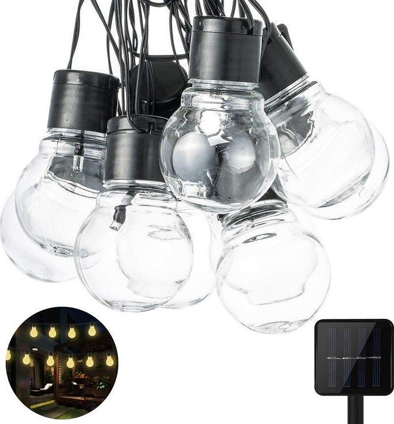 Solar 10Led Ampül 8 Mod 3.5Mt Güneş Enerjili Dış Bahçe Aydınlatma ...