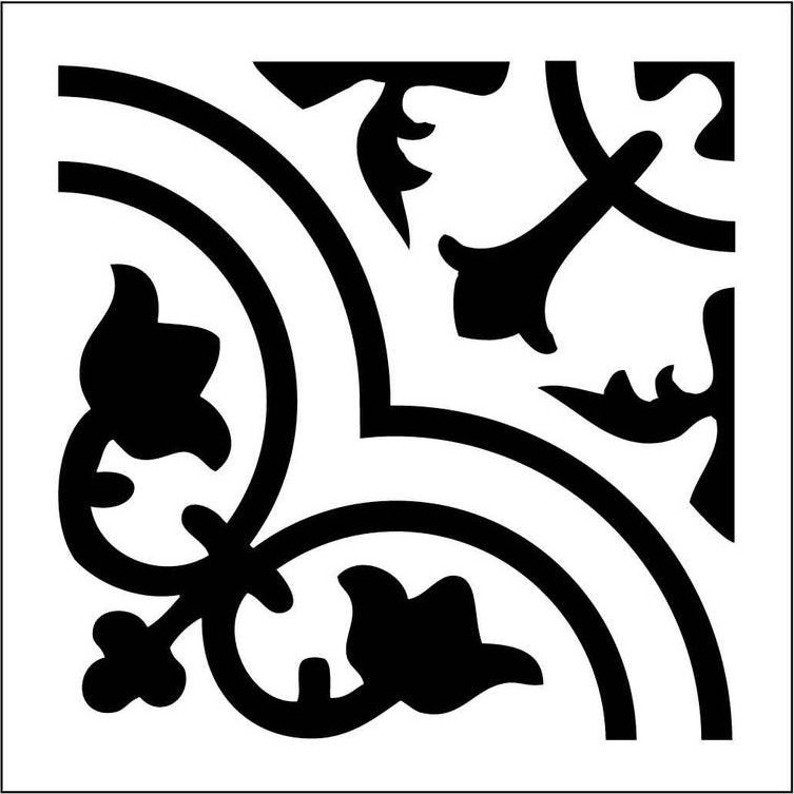 Quad Karo Motif Stencil Boyama şablonu 30x30 cm, Duvar Stencil, Fayans ...