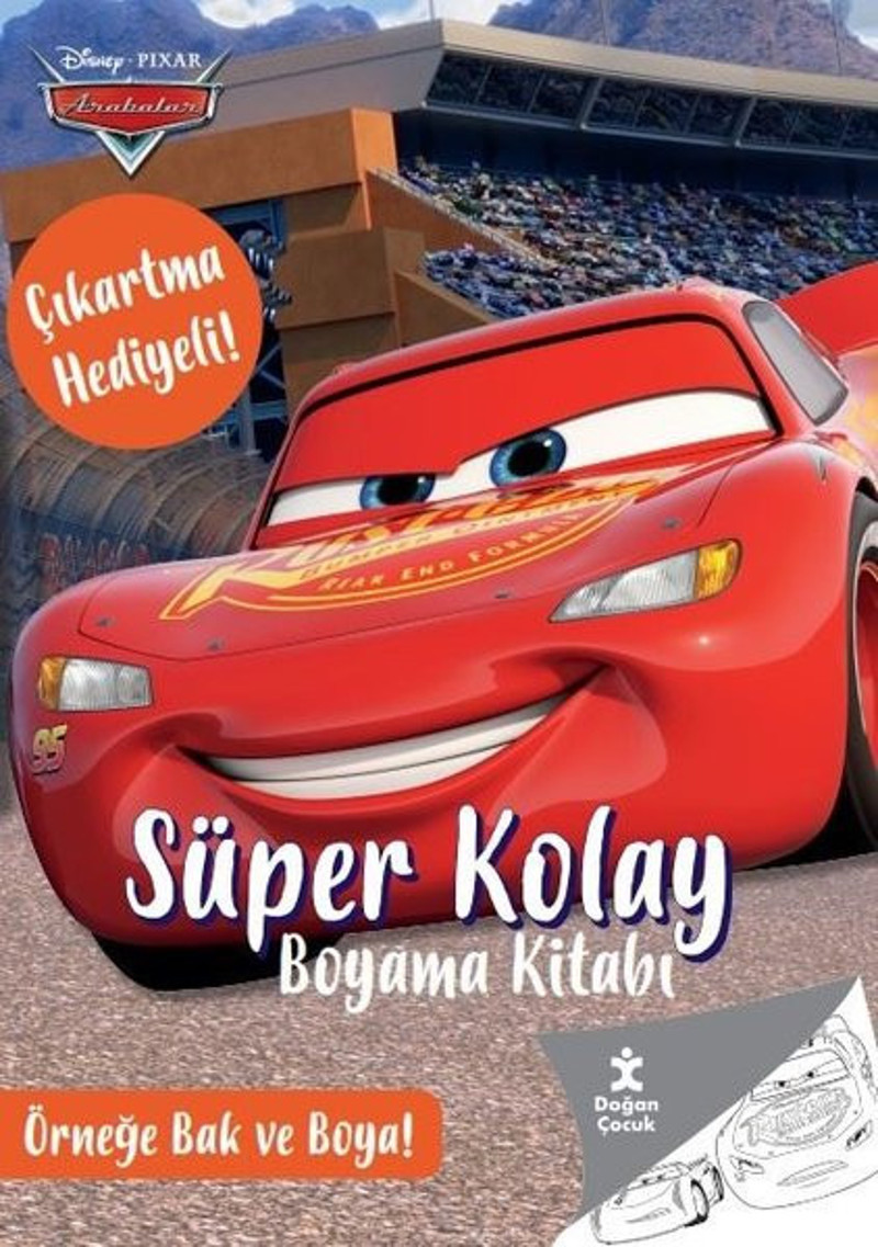 Disney Pixar Arabalar - Süper Kolay Boyama Kitabı - Çıkartma Hediyeli ...