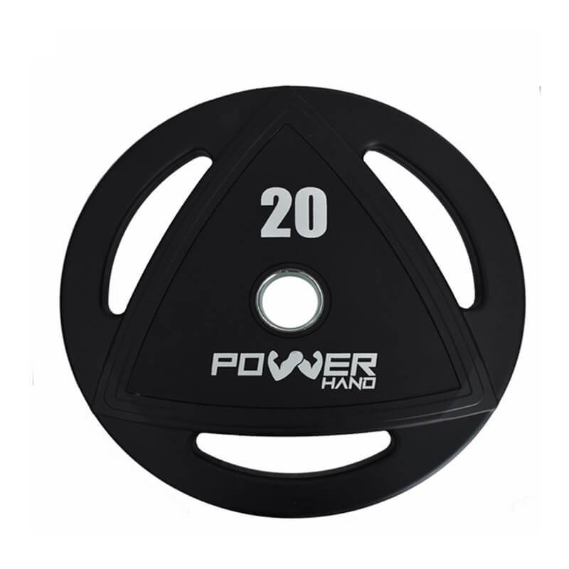 Powerhand Profesyonel Kauçuk Kaplı Olimpik Plaka 20 Kg - idefix