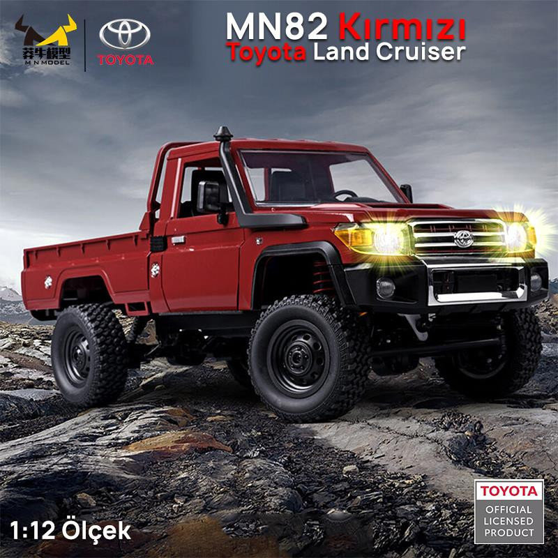 MN Model MN82 1/12 Toyota Land Cruiser LC79 4WD RC Model Crawler Offroad Uzaktan Kumandalı Araba ...