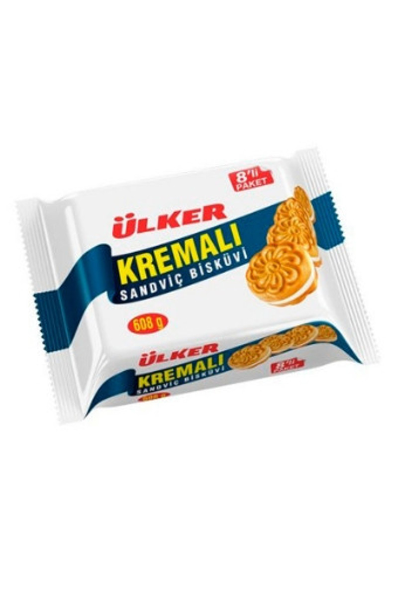 Ülker Kremalı Sandviç Bisküvi 8x69 Gr. (24'lü) - idefix