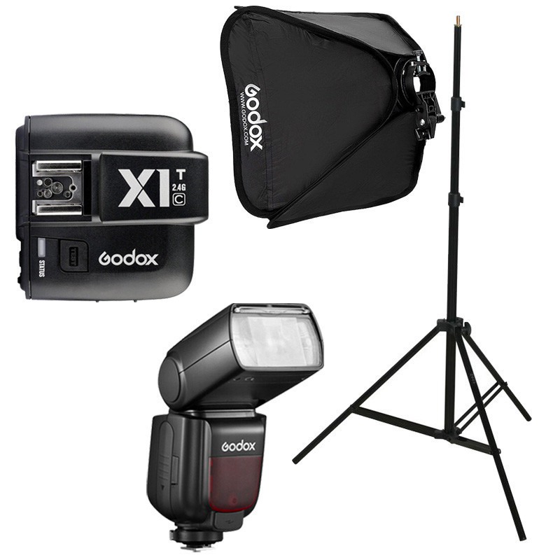 Godox TT685II-C Canon Flaş Full Set (Tepe Flaş + X1 Tetikleyici + Işık ...