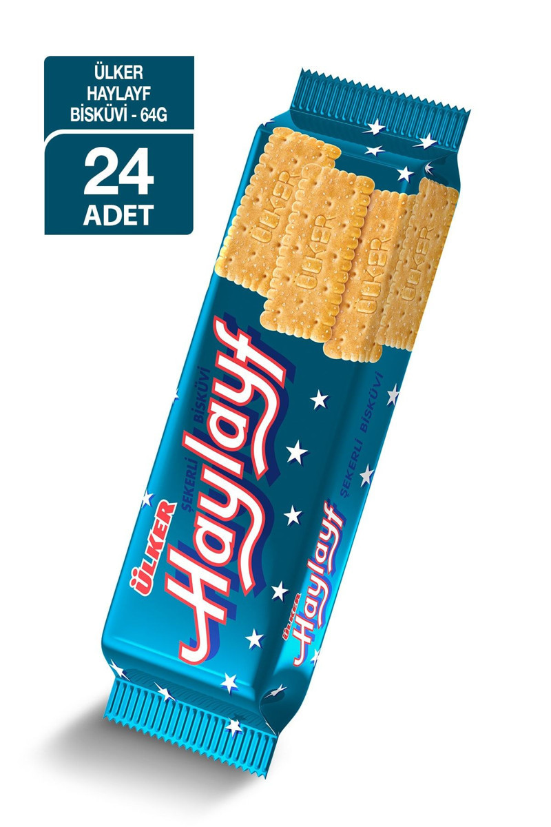 Ülker Haylayf Bisküvi 64 g (24 Adet) - idefix