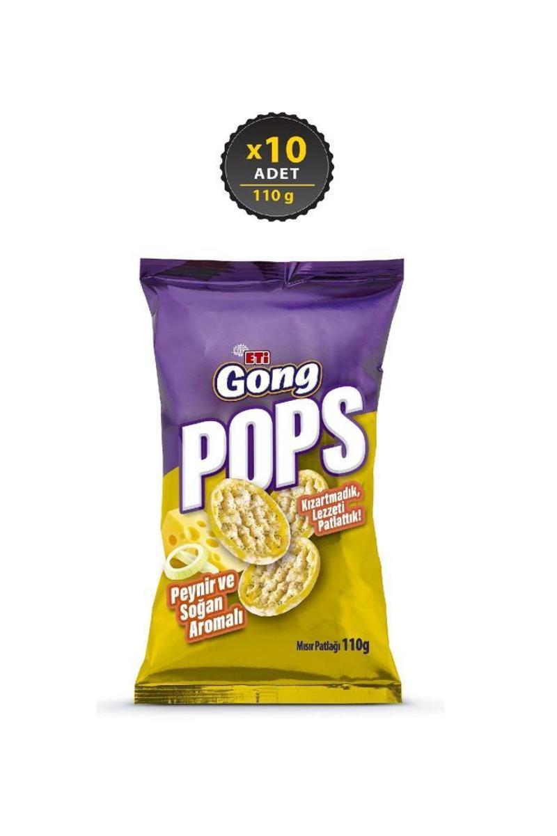 Gong Pops Peynir Soğan 110 g x 10 Adet - idefix