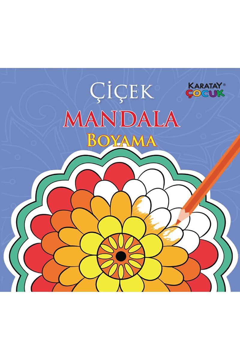 Karatay Yayınları 4E Çiçek Mandala Boyama - idefix