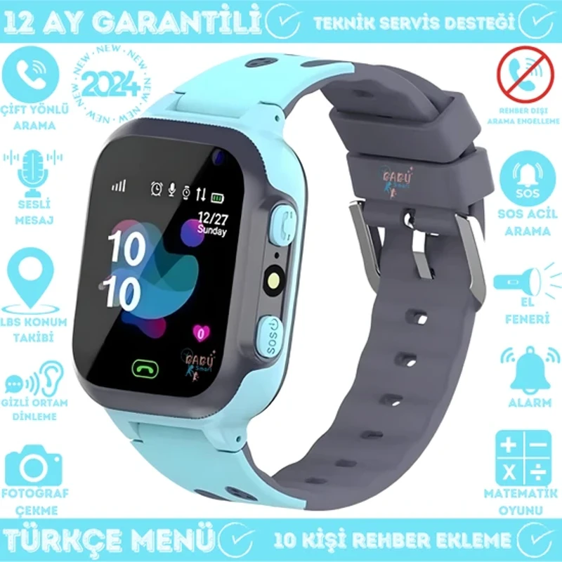 BabySmart Q15 Akıllı Çocuk Takip Saati, Sim Kartlı Arama, Kameralı, S.o ...