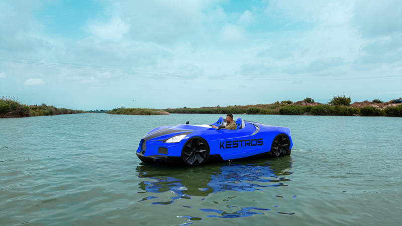 Ocean Bugatti Jetcar WaterCar Blue - idefix