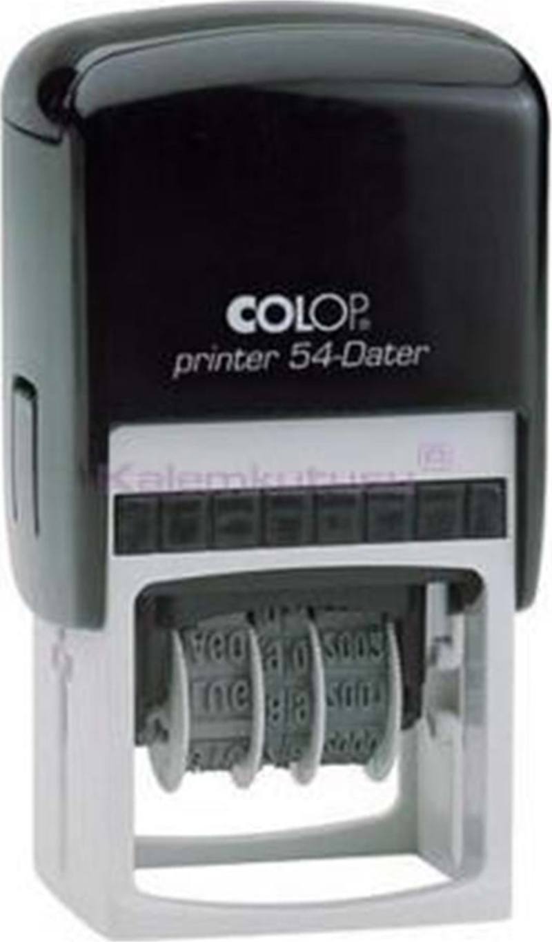 COLOP PRINTER 53 TARİH KAŞE(TR) SİYAH KASA SİYAH KEÇE - 30X45MM - idefix