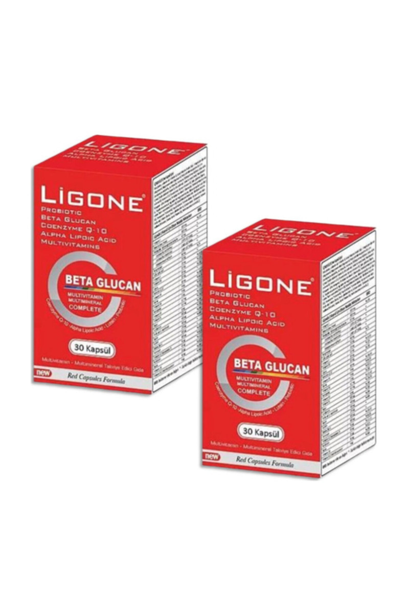 Rcfarma Ligone Beta-Glucan Probiotic Multivitamin 30 Kapsül 2 Kutu - idefix