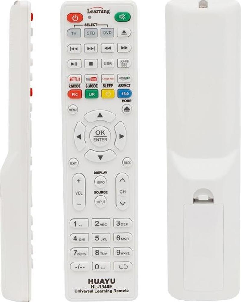 HUAYU KL HL-1340E NETFLIX-YOUTUBE-AMAZON TUŞLU TV/LCD/UYDU/DVD ÖĞRENEBİLEN BLİSTERLİ AKILLI ...