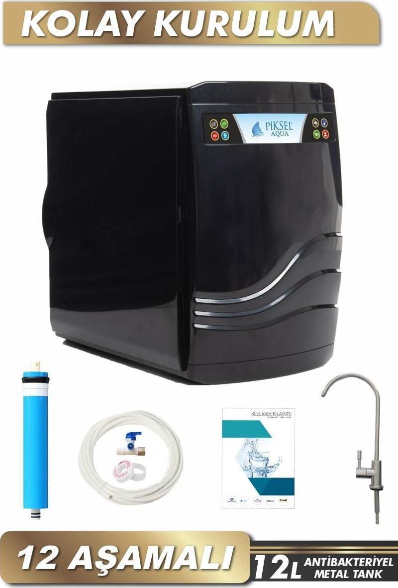 Piksel Aqua 12 Aşamalı Vontron Membranlı Alkali Su Arıtma Cihazı PKS-0048 - idefix