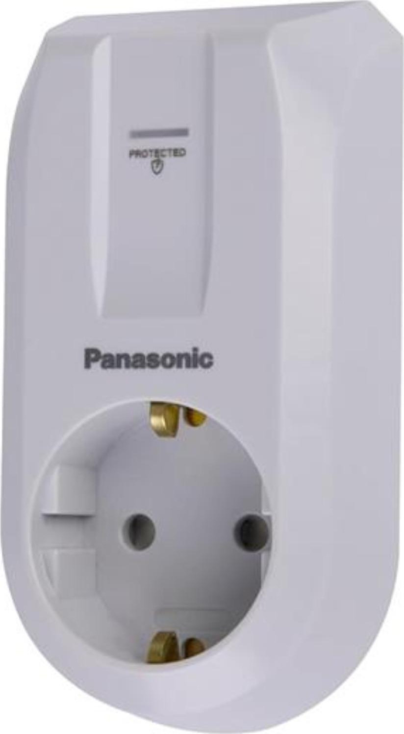 Panasonic Tekli Fiş Priz Akım Korumalı 1080 Joule, Topraklı Priz