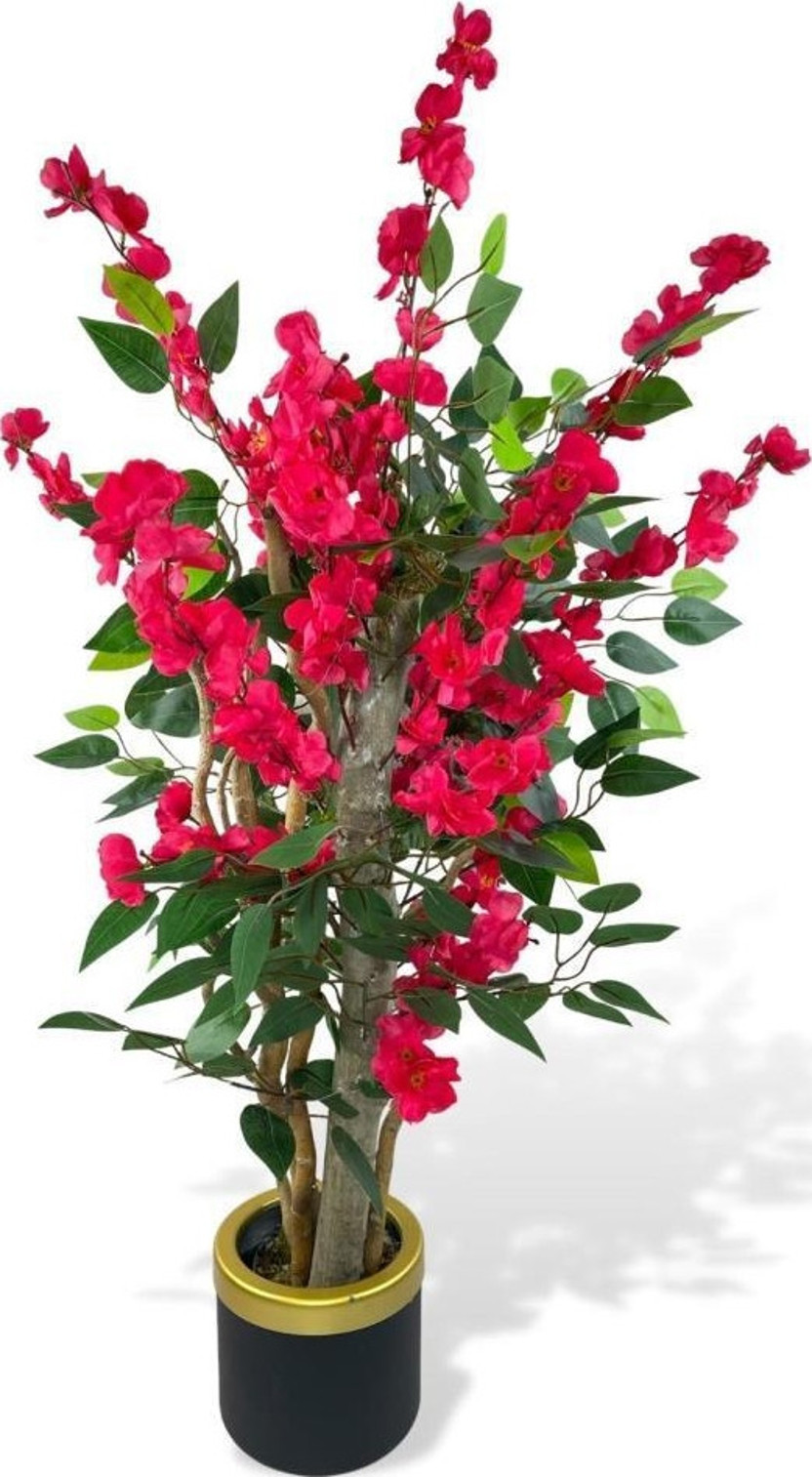 Netten Evime Yapay Ağaç Fuşya Bahardalı Elma Çiçeği Ağacı100cm Yeşil ...
